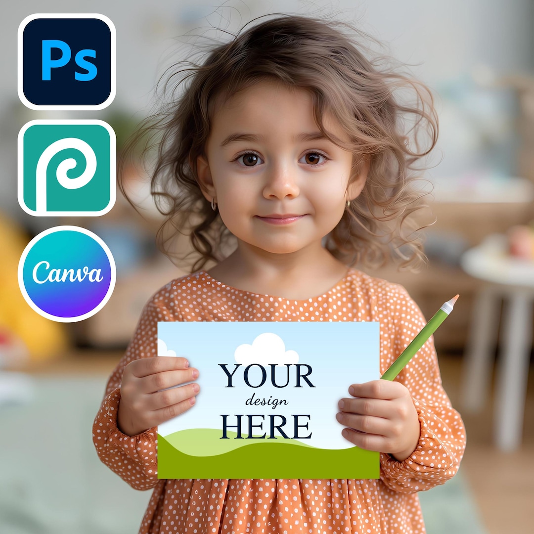 Coloring Page Mockup for Canva and Photoshop | Photopea Template,color ...