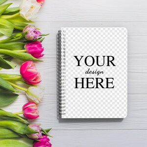 PNG Spiral Notebook Mockup Bundle, Transparent Background Mock Up, Edit ...