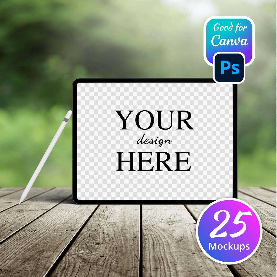 25 iPad Mockups | Bundle | Simple iPad Mockup, Device Mockup, Digital ...