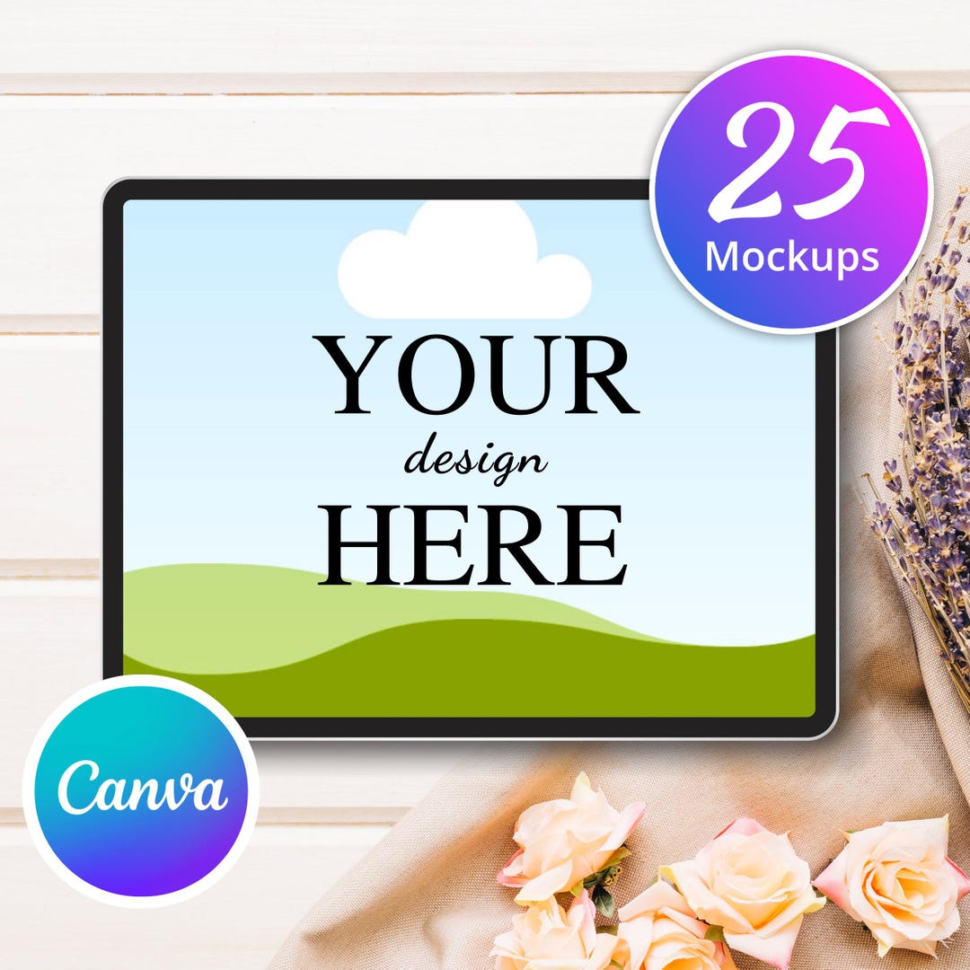 IPad Mockup Bundle, Canva Template Mock Up, Edit in Canva, Device ...