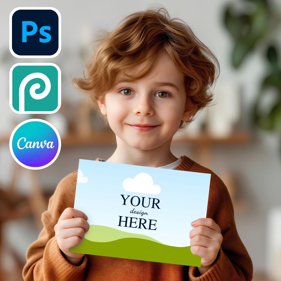 Coloring Page Mockup for Canva and Photoshop | Photopea Template,color ...