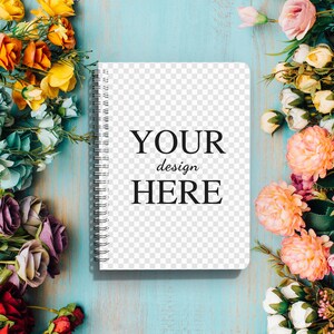 PNG Spiral Notebook Mockup Bundle, Transparent Background Mock Up, Edit ...