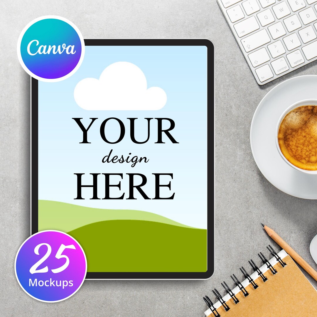 IPad Mockup Bundle, Canva Template Mock Up, Edit in Canva, Device ...