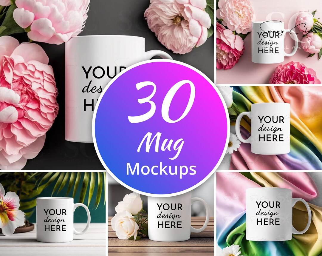 Mug Mockup Bundle 30 Coffee Cup Mug Mockup Styled Stock Photography ...