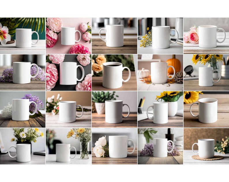 Mug Mockup Bundle 30 Coffee Cup Mug Mockup Styled Stock Photography ...