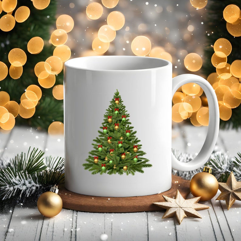 Christmas Mug Mockup Coffee Cup Mockup Cup Mock up Styled Stock Photo ...