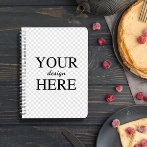 PNG Spiral Notebook Mockup Bundle, Transparent Background Mock Up, Edit ...