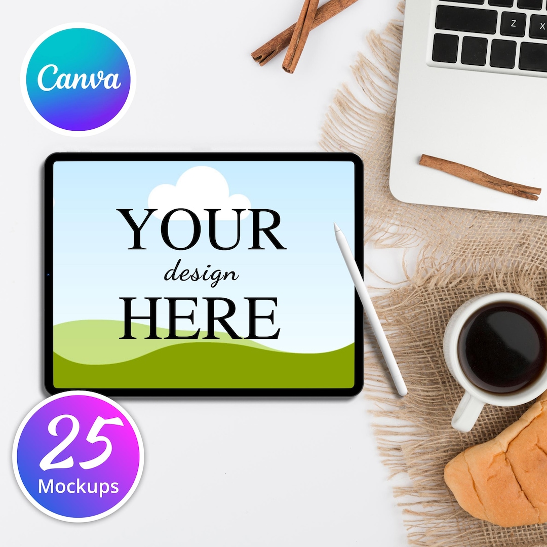 IPad Mockup Bundle, Canva Template Mock Up, Edit in Canva, Device ...