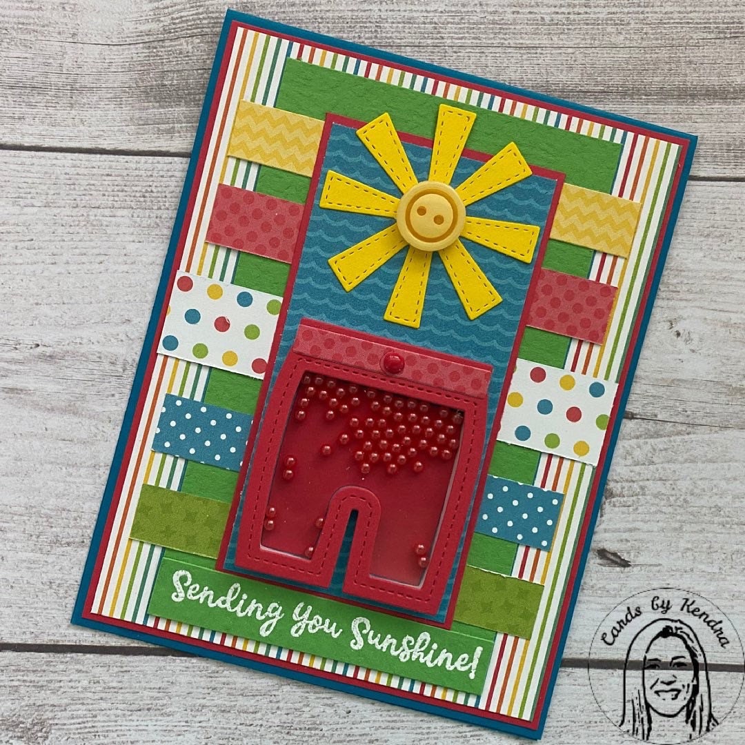 Beach Themed Handmade Shaker Card - PICK From 9 Designs - Surf, Sun ...