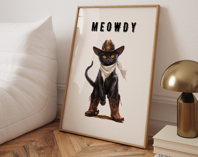 Grumpy Cat Art Print, Funny Howdy Poster PRINTED on Luxury Paper - Etsy