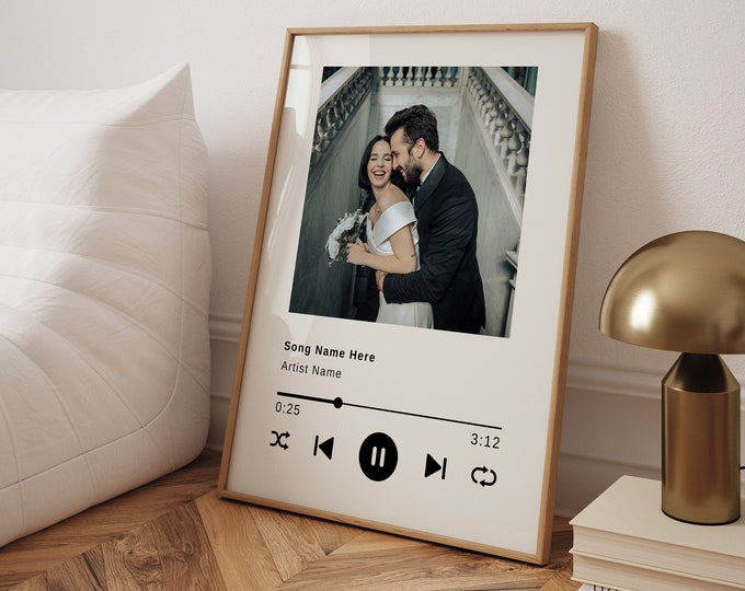 Custom Album Cover Print Valentines Day music Print Our Song ...
