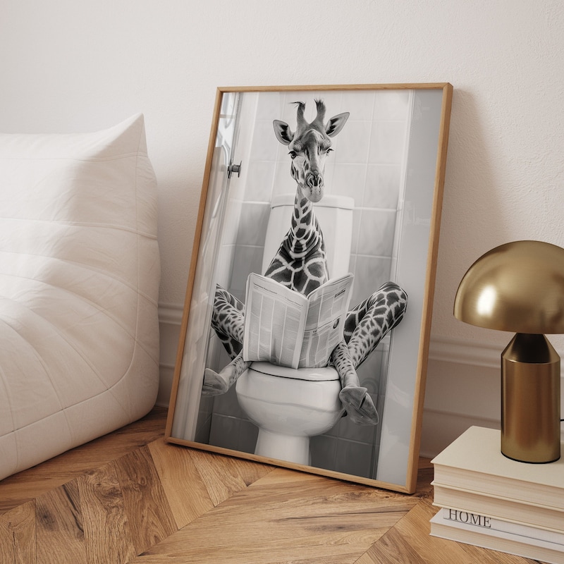 Giraffe Bathroom Etsy