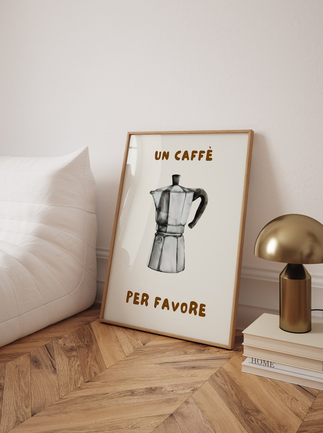 Retro Caffe Poster, Coffee Bar Wall Art, Vintage Moka Pot Poster ...