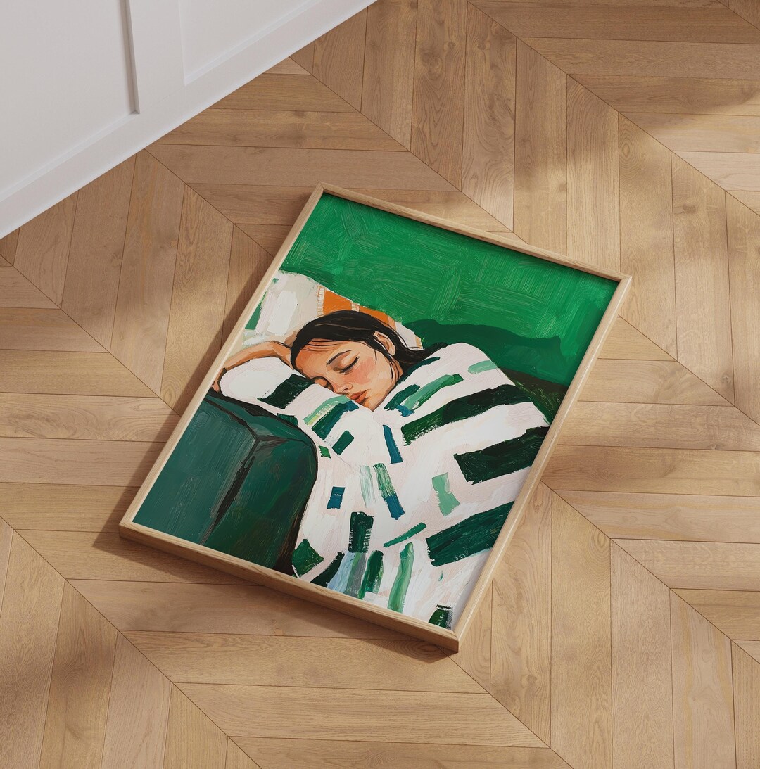 Emerald Green Abstract Wall Art | Contemporary Art | Minimalist Print ...