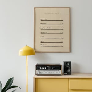 Coffee Station Poster, Coffee Menu Poster, Coffee Lover Gift, Coffee ...