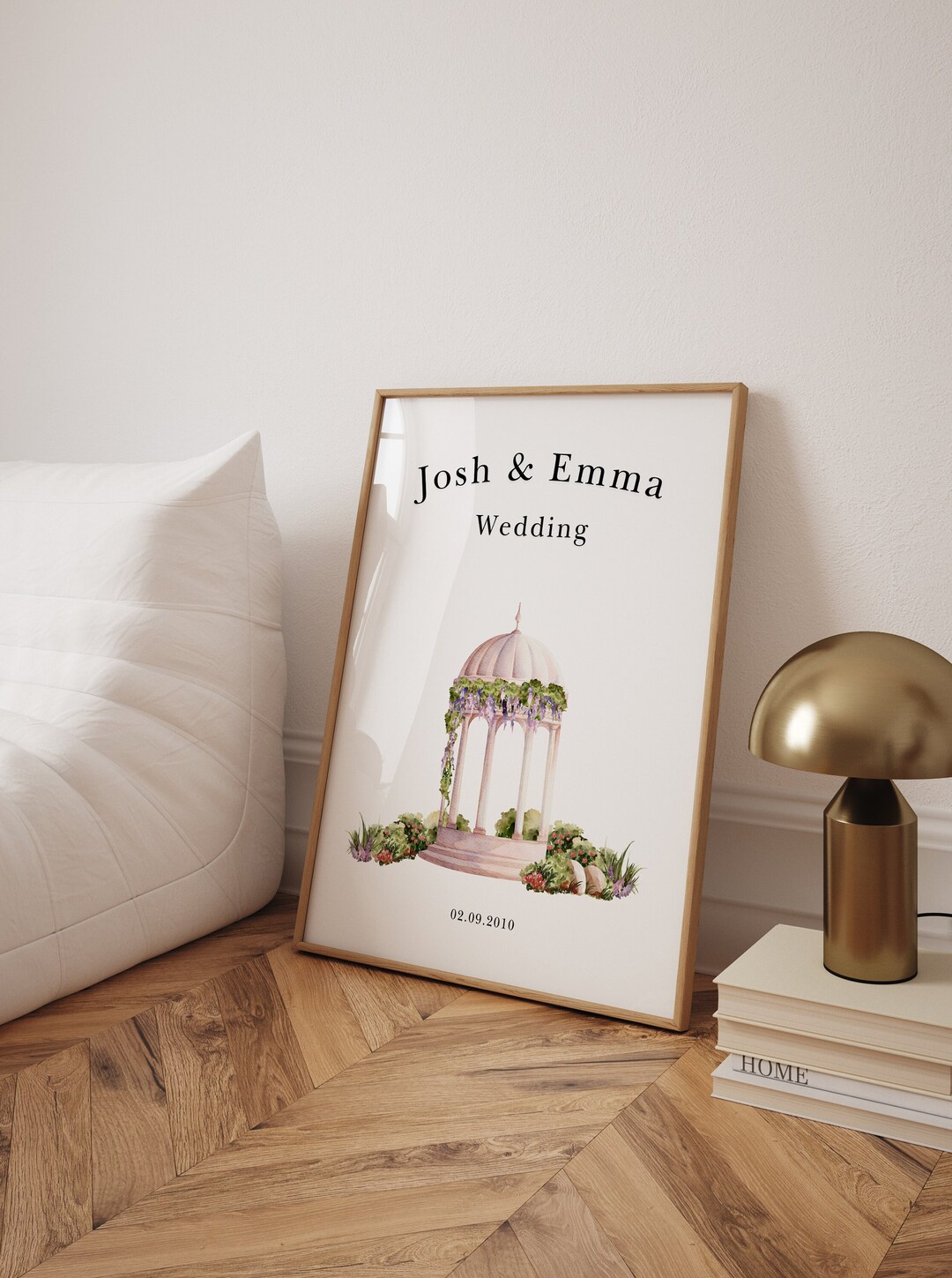 Custom Wedding Poster Print: Personalized Couple Names, Engagement Gift ...