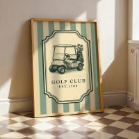 Vintage Golf Poster - Retro Style - Golf Lover Gift and Decor - Digital ...