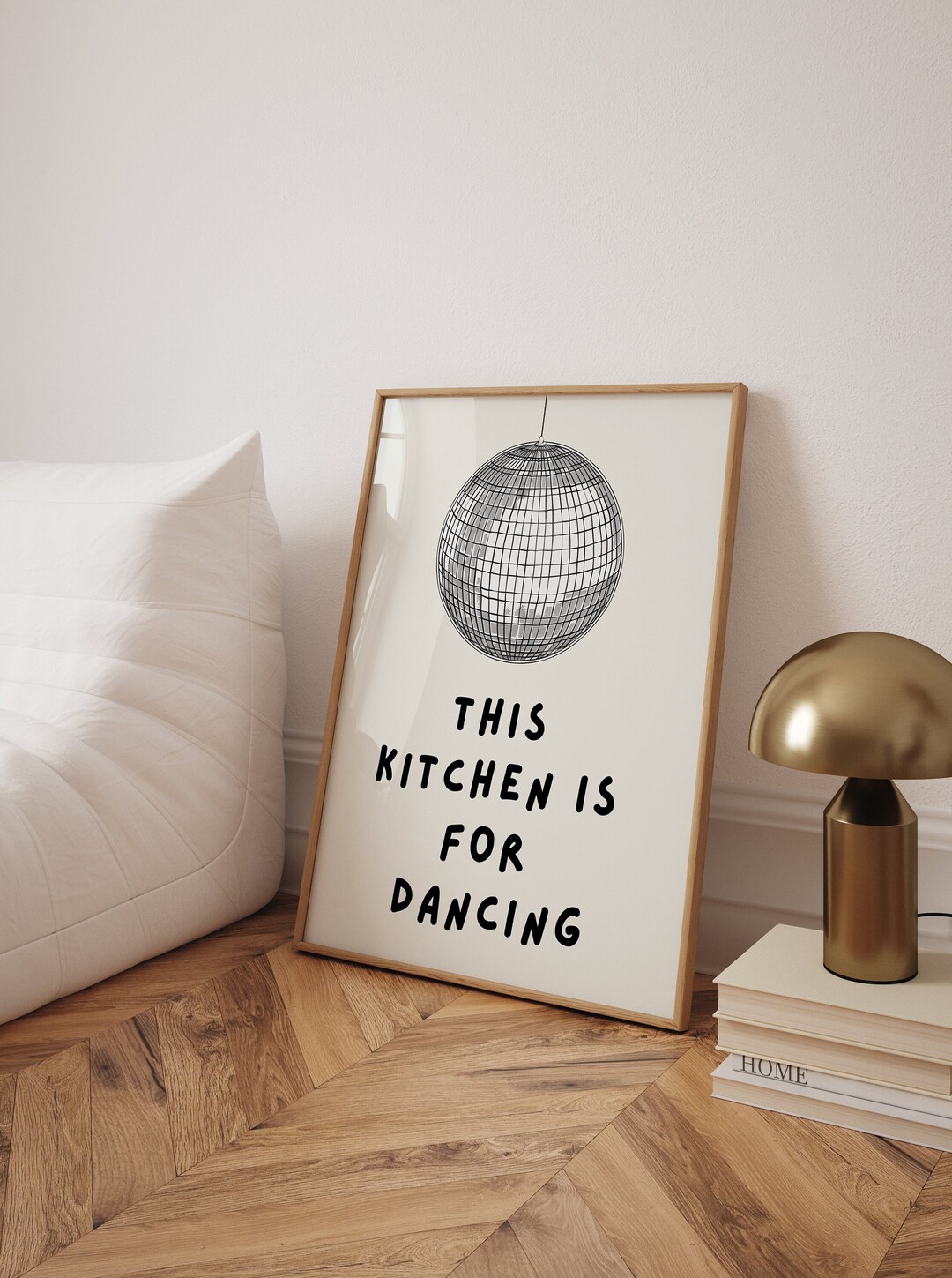 Kitchen is for Dancing Poster: Disco Ball Kitchen Art Print - Etsy