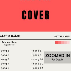Custom Music Album Poster Print: Personalized Tracklist Art - Etsy
