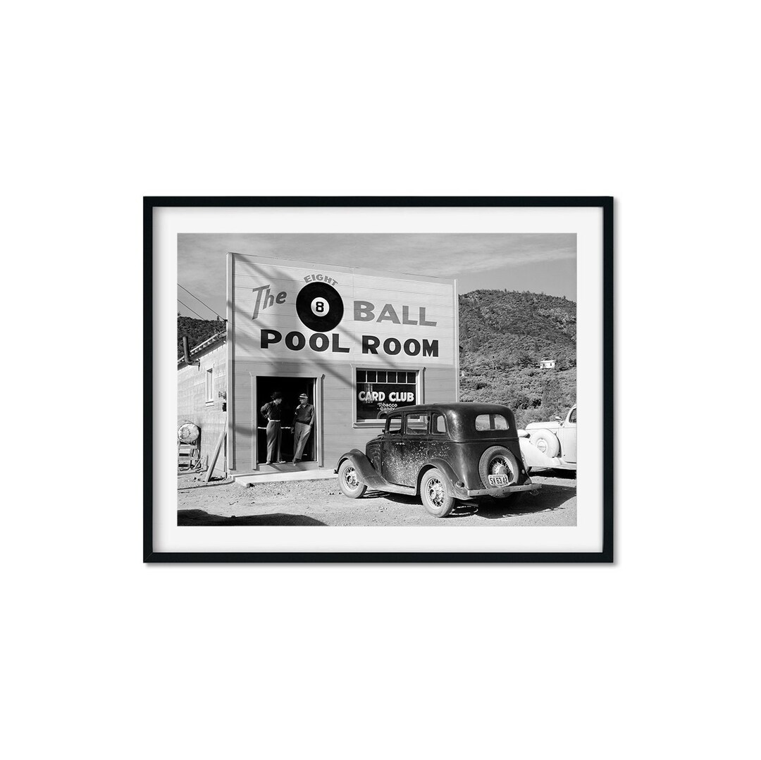 Vintage Pool Hall in California, 1940 Pool Room California, Iconic ...