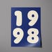Custom Year Poster, Printable Trendy Retro Poster, Custom Number, Birth ...