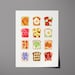 Toast Breakfast Poster Print, Avocado Toast Poster, Toast Lover Gift ...