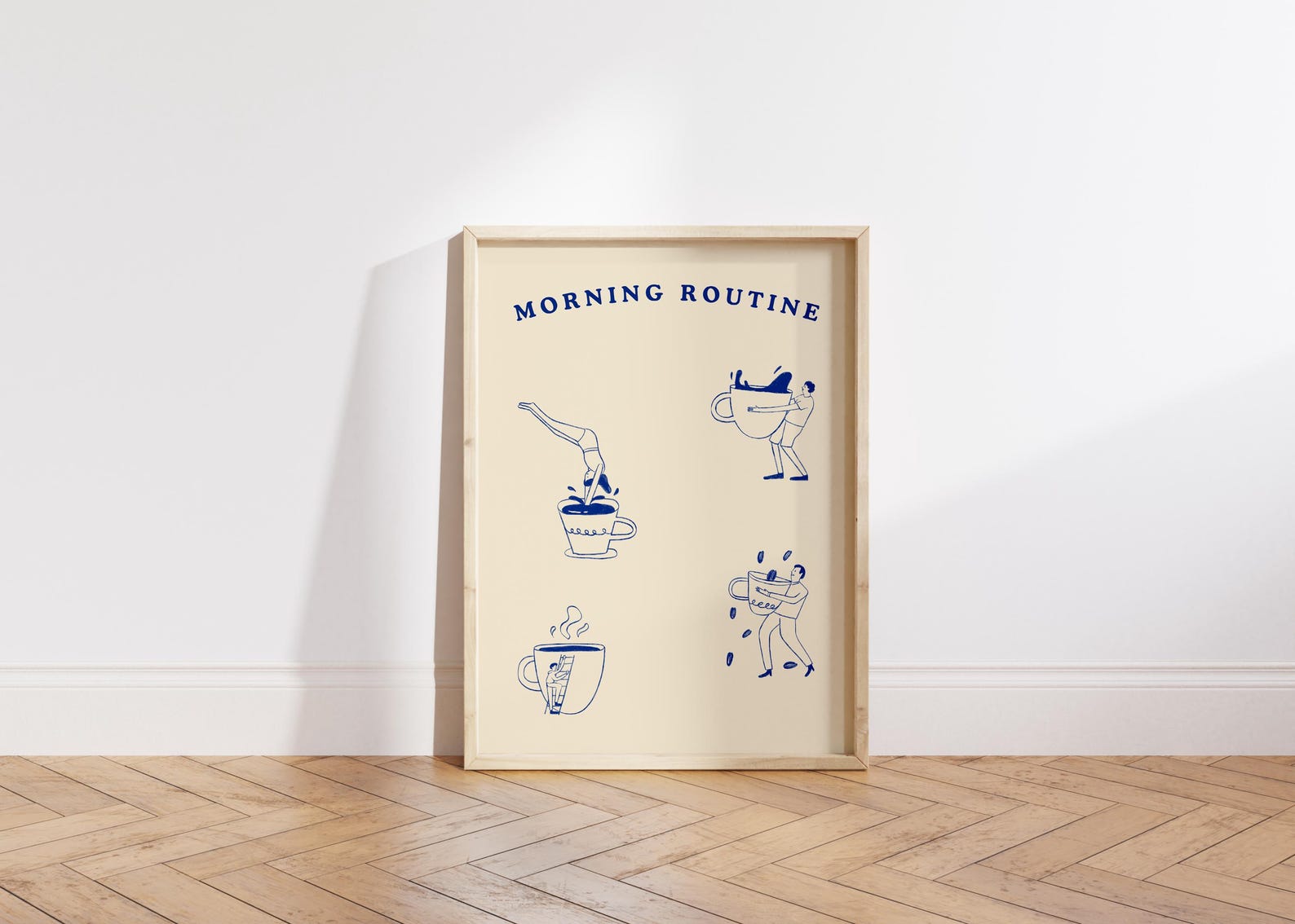 Coffee Station Poster, Coffee Morning Routine Poster, Coffee Lover Gift ...