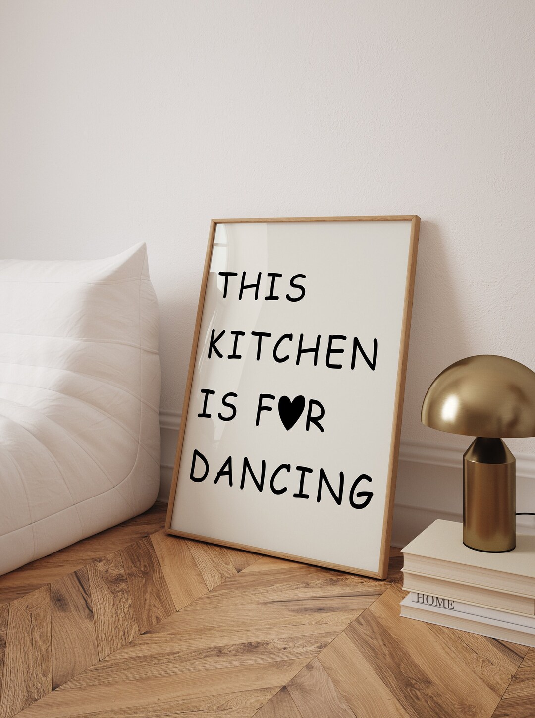 This Kitchen is for Dancing Poster, Trendy Kitchen Art Print, Cool Cute ...