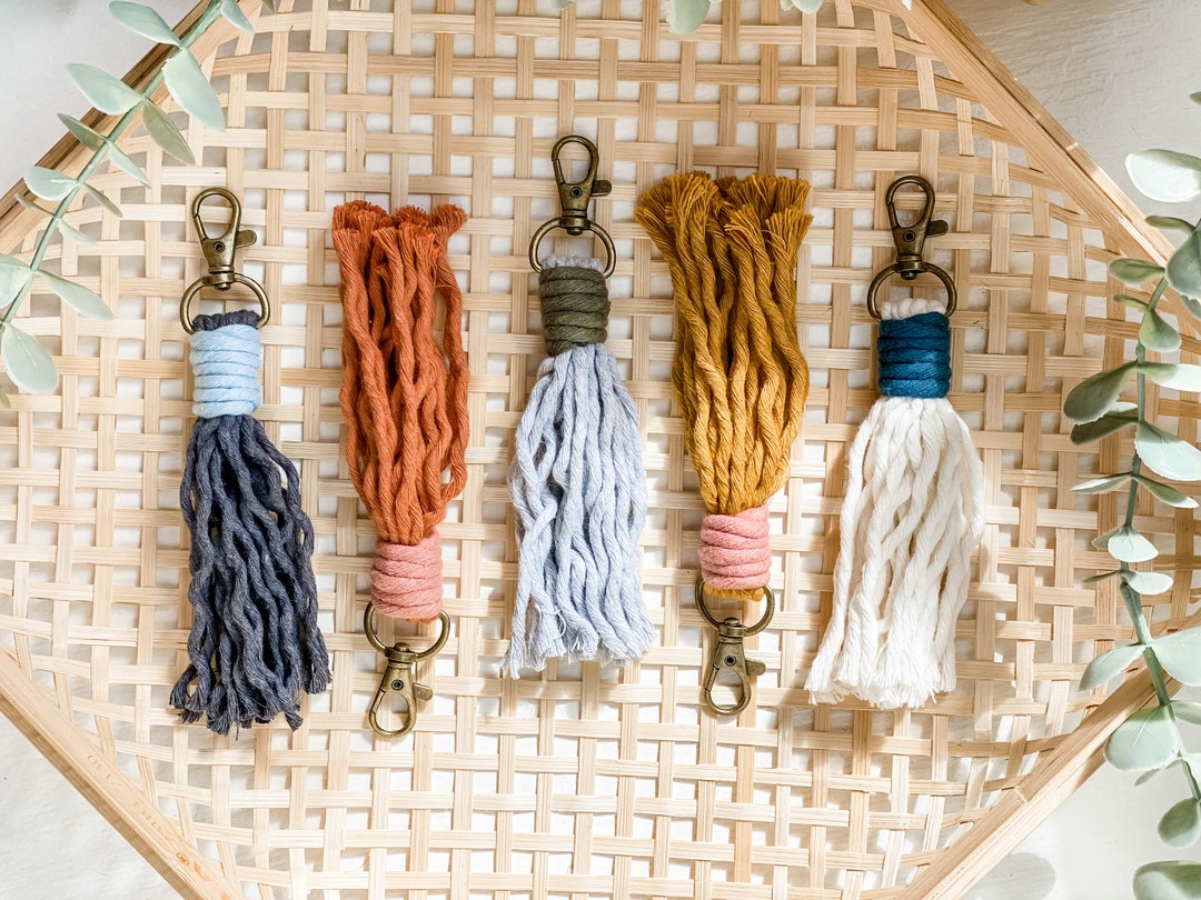 MYSTERY Macrame Tassel Keychain, Surprise Item, Grab Bag, Add-on, Ready ...