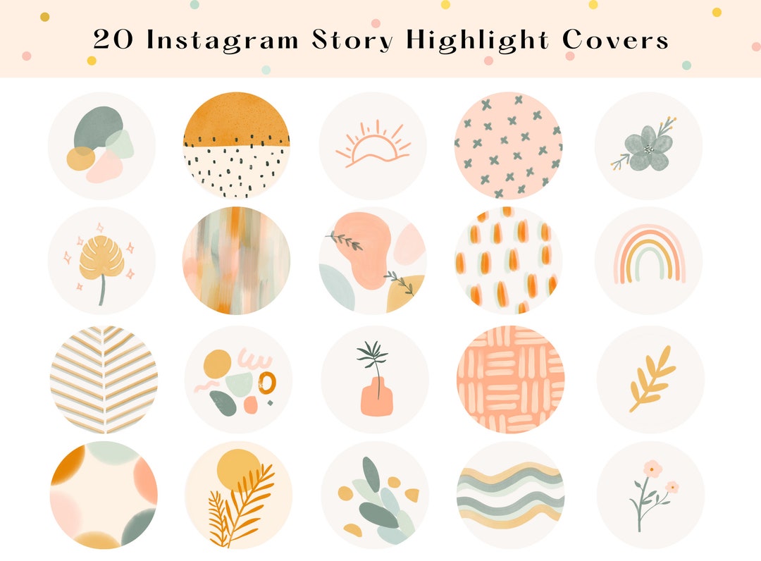 20 Instagram Highlight Covers | Highlight Cover Icons| Boho Pink ...