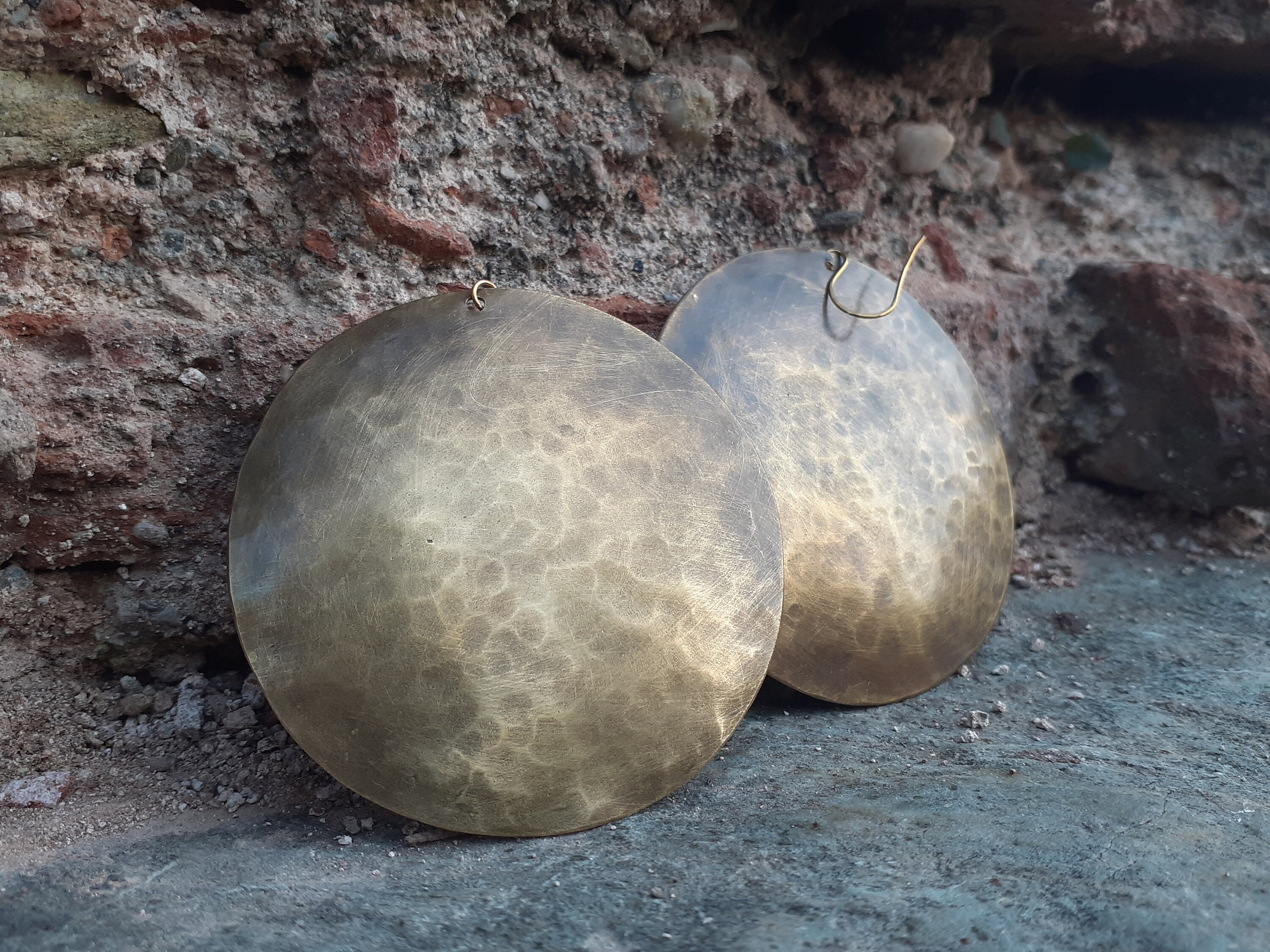 Big Brass African Discs Oversized Tribal Bronze Discs | Etsy