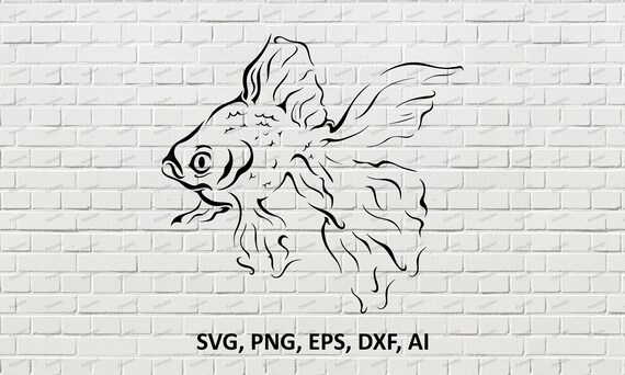 Fish Vector SVG Fish Art PNG Fish Stencil Digital Fish | Etsy
