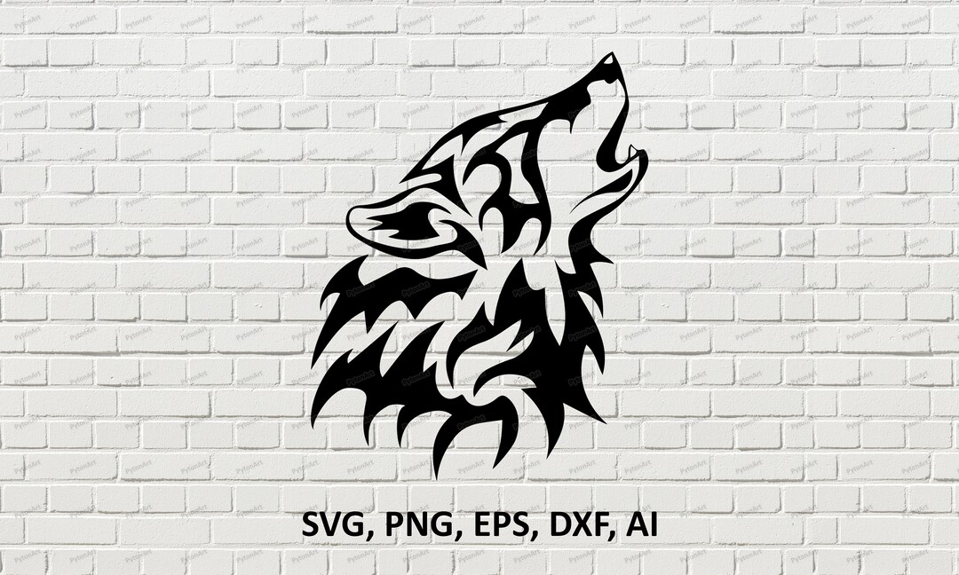 Buy Wolf Head SVG, Wolf Vector, Wolf PNG, Wolf Figure, Wolf Head Print ...