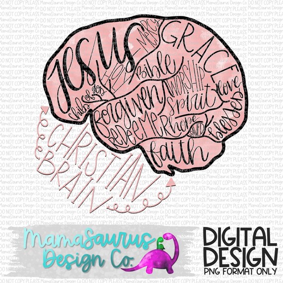 Brain Illustration Typography