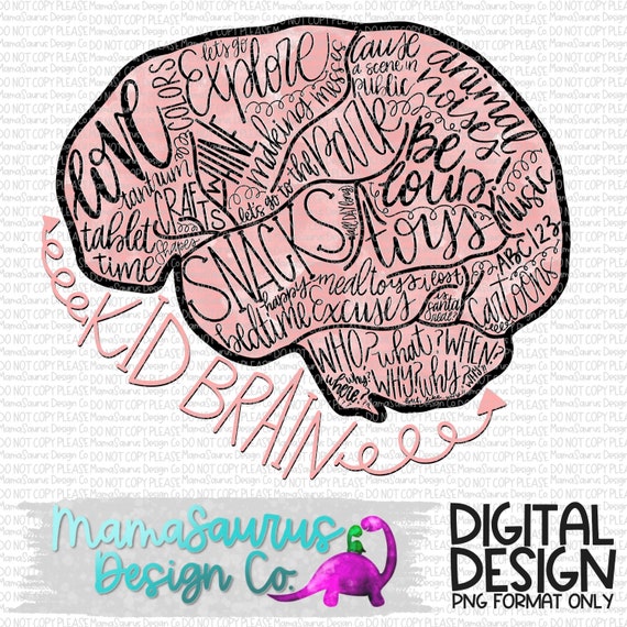 Brain Illustration Typography