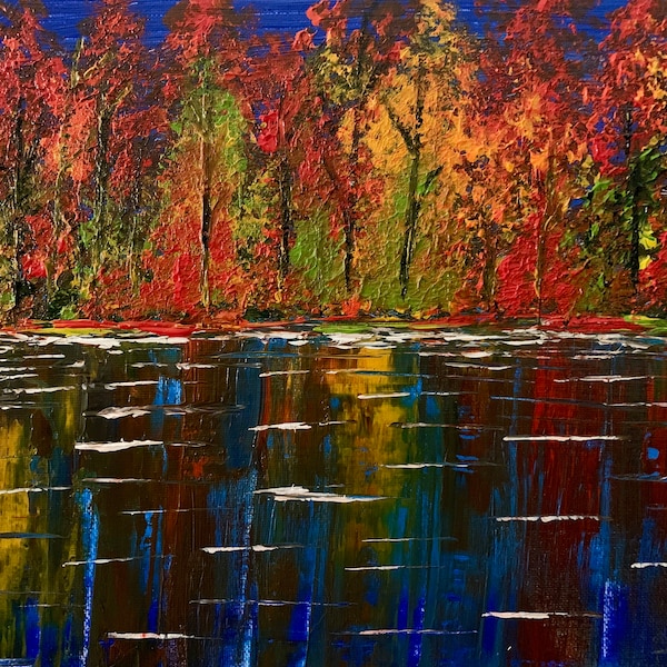 Landscape Painting Abstract - Etsy