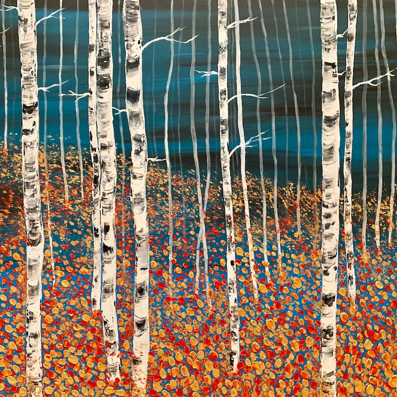 Contemporary Tree Modern Tree Paintings on Canvas - Etsy