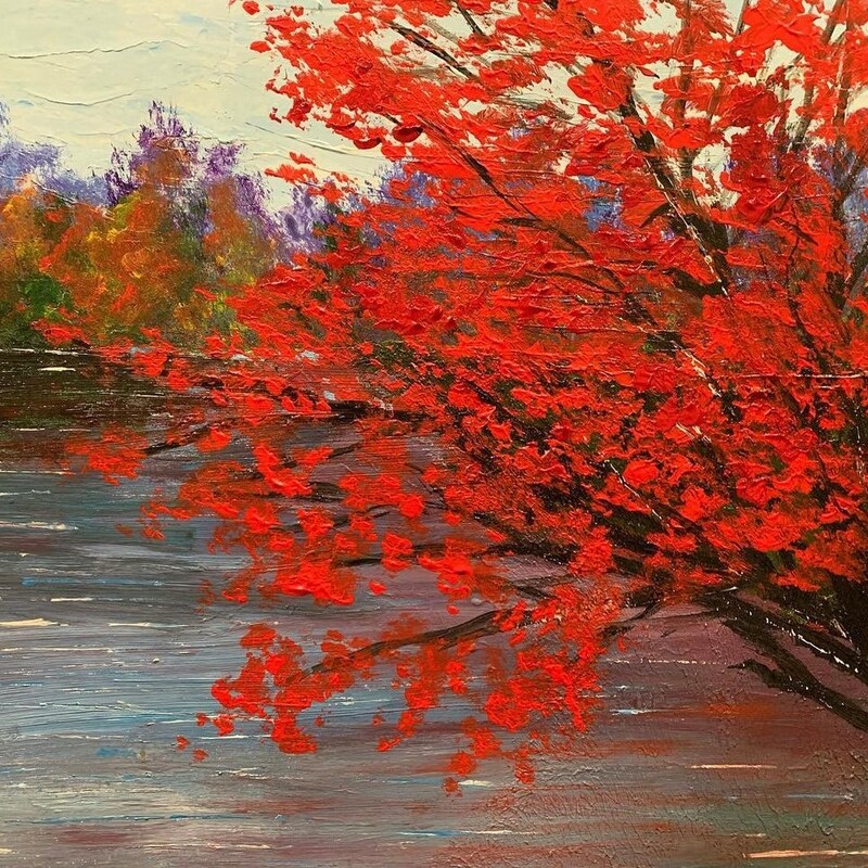 Fall Tree Painting - Etsy