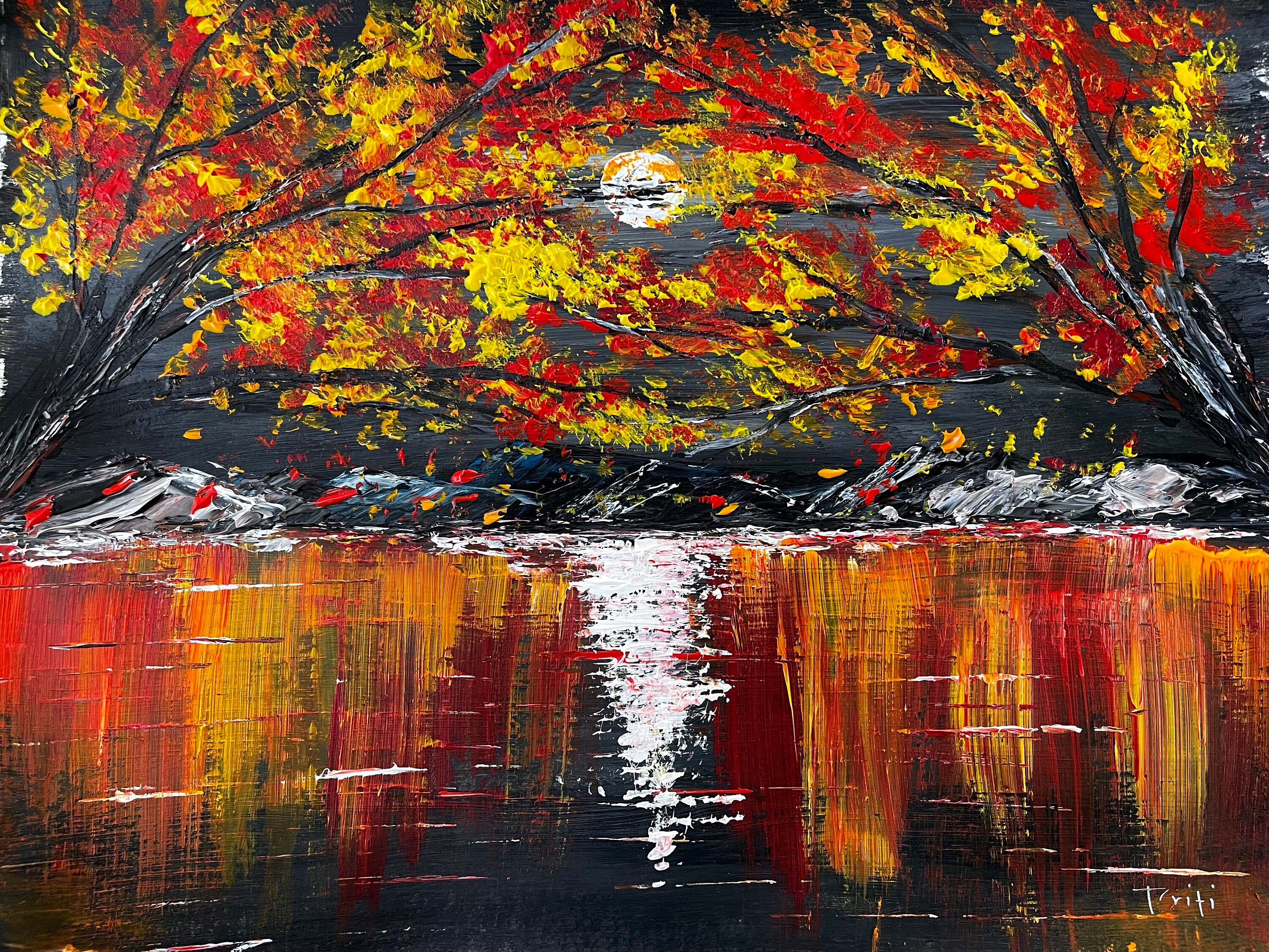 Abstract Fall Paintings