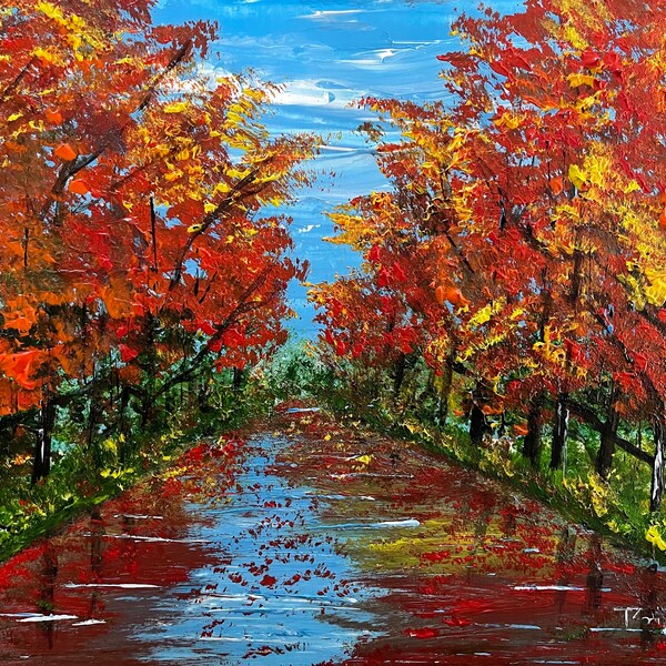 Fall Tree Art - Etsy