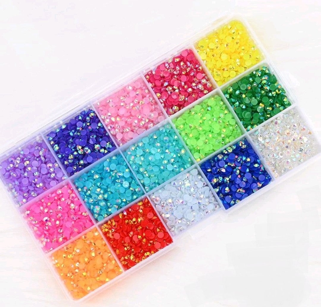 Rhinestones Kit - Mix Colors Palette (pictured) - Etsy