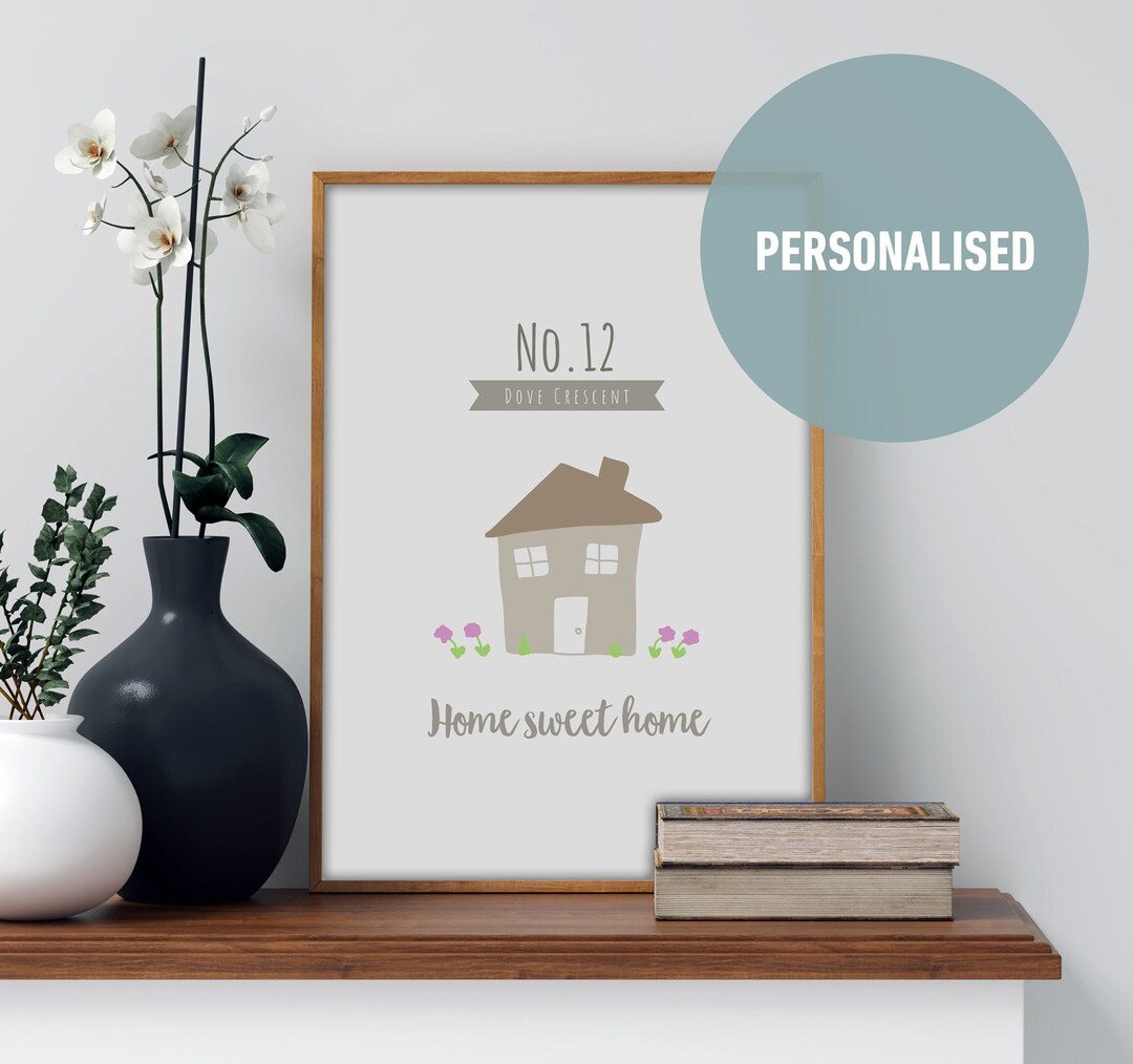 New Home Personalised Print / New Home Print / Personalised Print ...