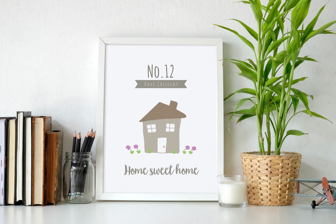 New Home Personalised Print / New Home Print / Personalised - Etsy