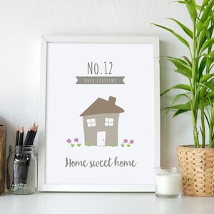 New Home Personalised Print / New Home Print / Personalised Print ...