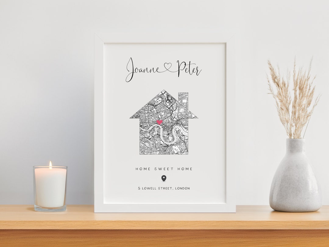 New Home Print | New Home Gift | First Home Print | Gifts for Home ...