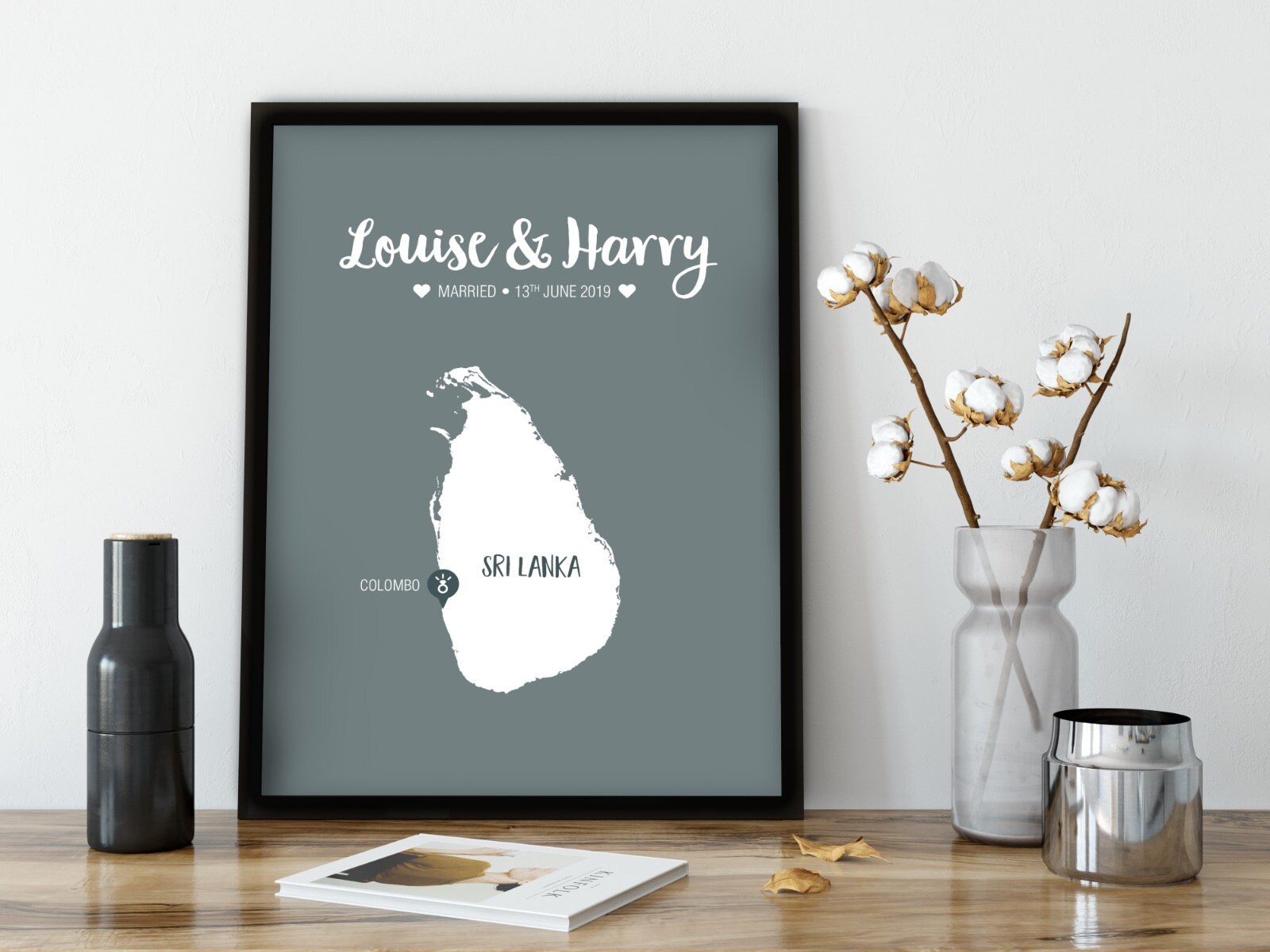 Personalised Map Engagement Map Special Occasion Map Map - Etsy