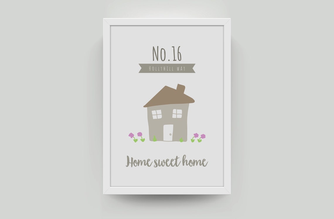 New Home Personalised Print / New Home Print / Personalised - Etsy