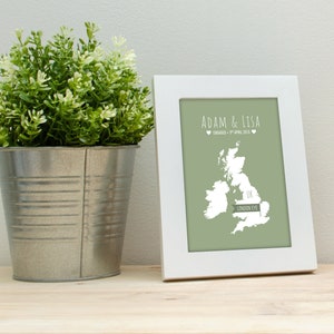 Personalised Map Print | Personalised Map | Personalised Map Gift ...