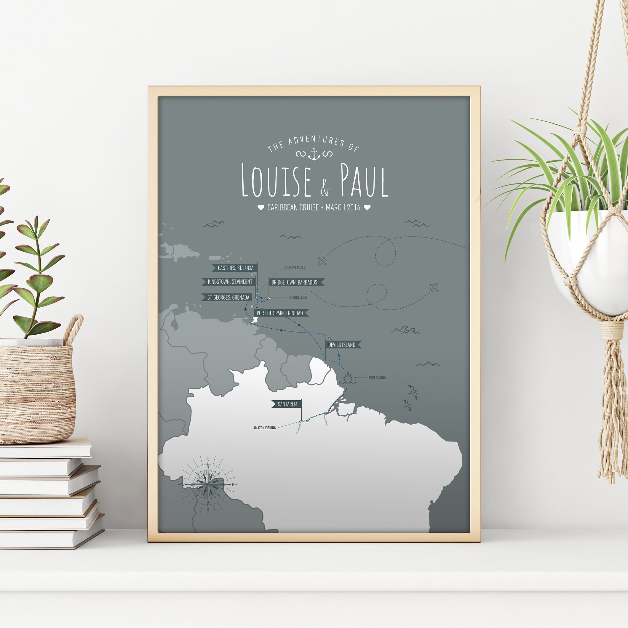 Personalised Map Travel Map Any Location Country Map - Etsy