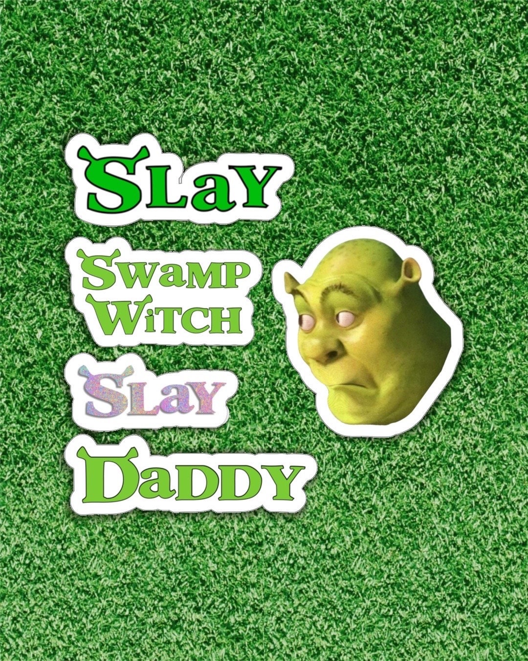 Shrek Sticker Pack, Shrek, Funny Stickers, Slay - Etsy